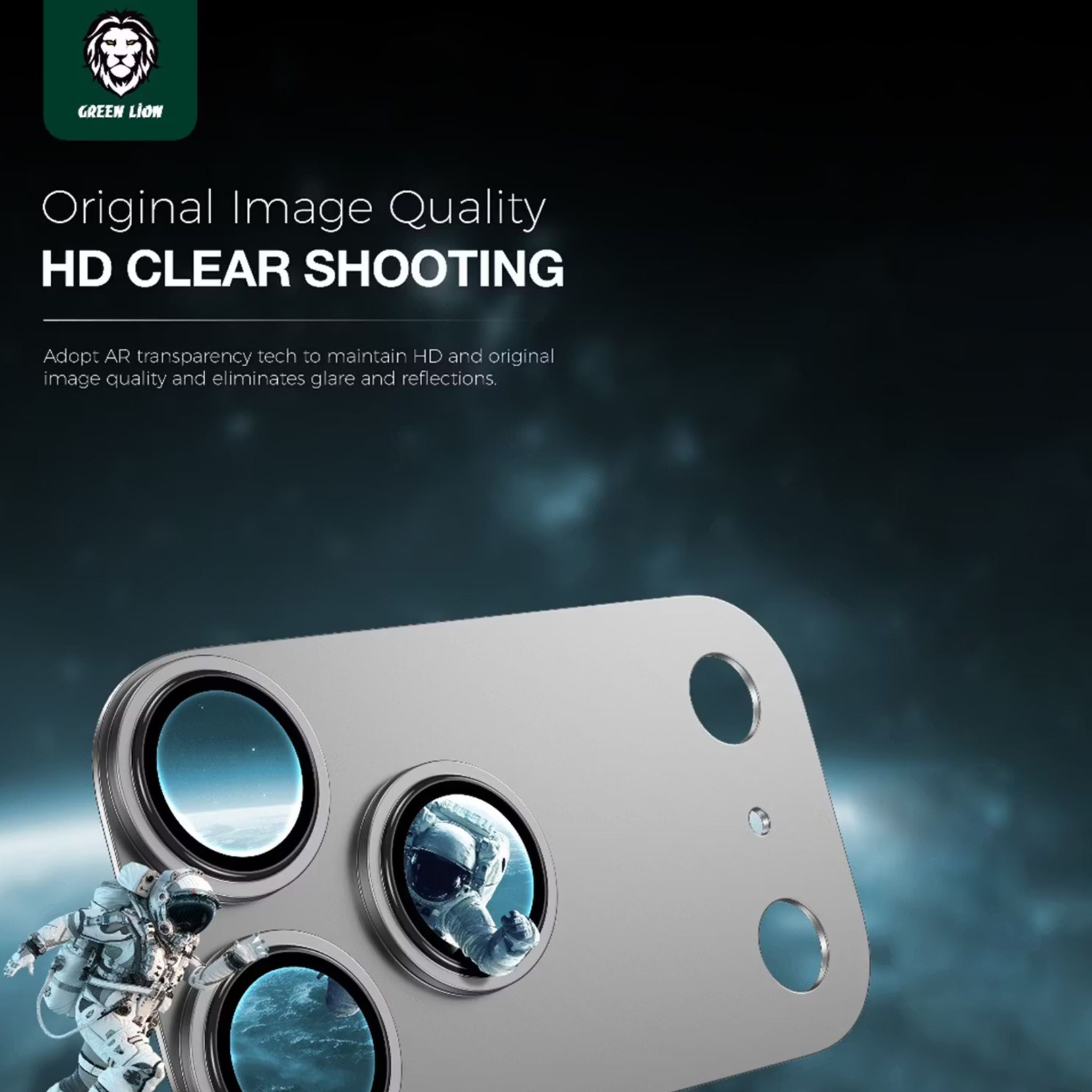 Green Lion Camera Lens Pro for iPhone 17 Pro Max, HD Clarity, Anti-Scr ...