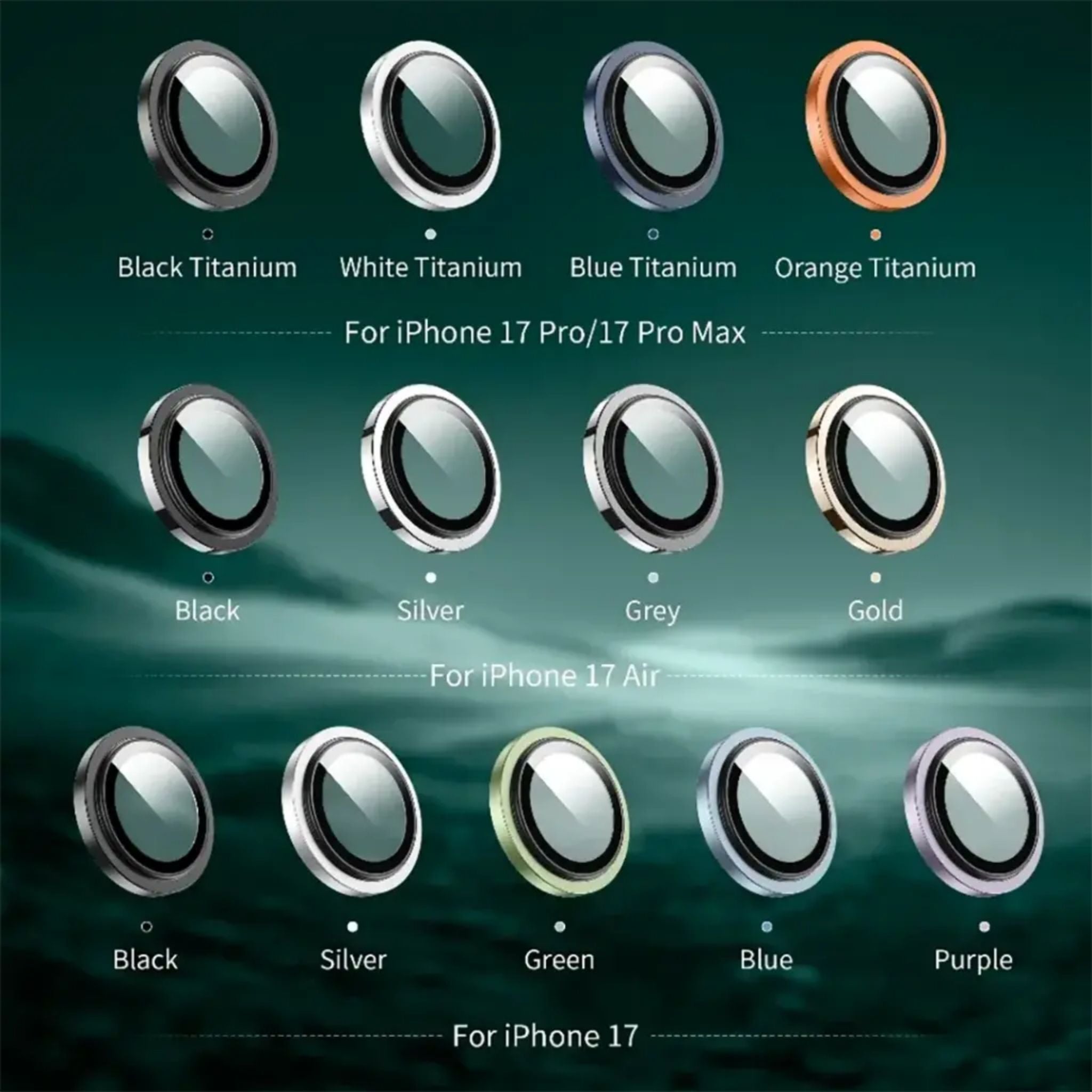 Green Lion HD Plus Camera Lens for iPhone 17, Anti-Scratch, Full Edge ...