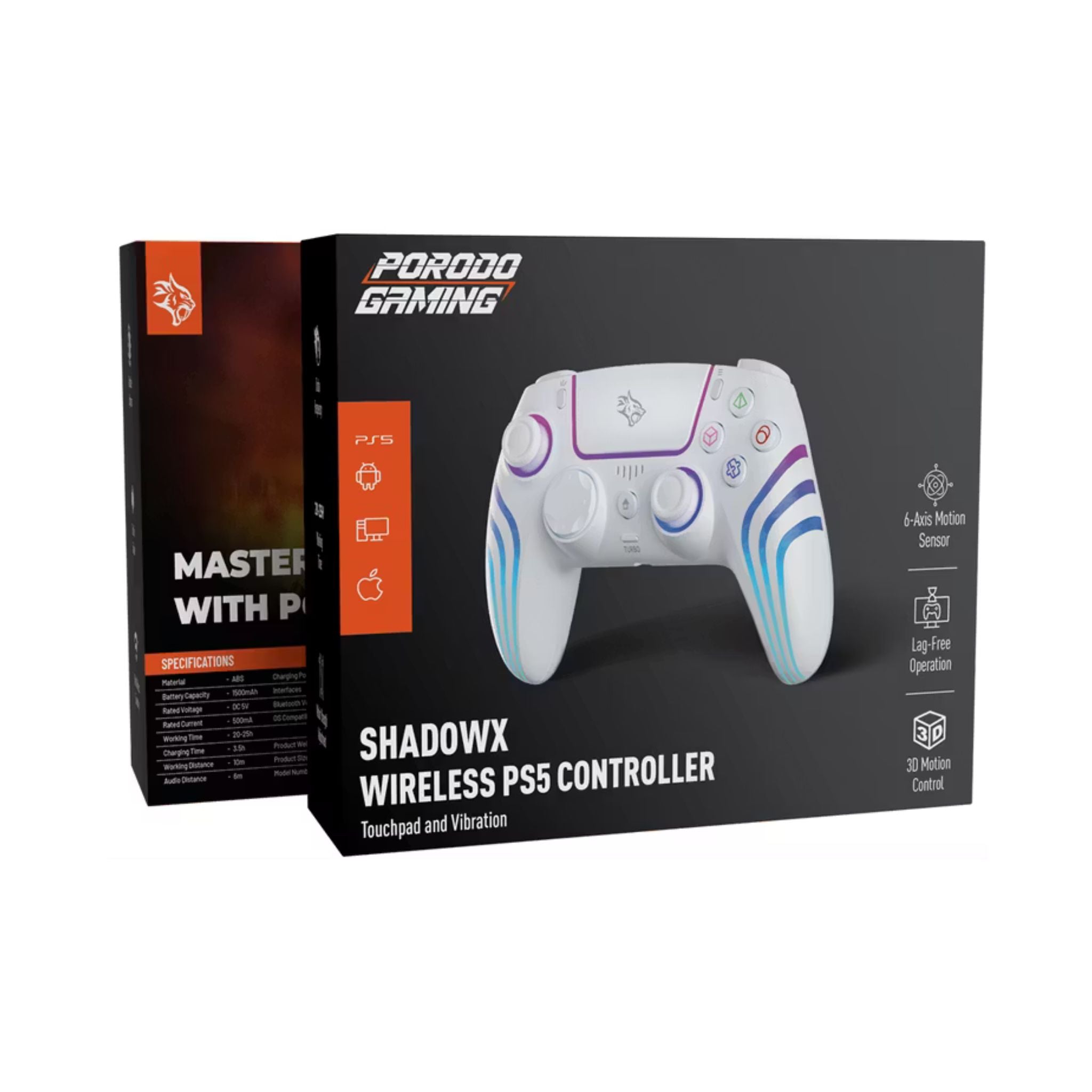 Porodo Gaming ShadowX Wireless Controller – Bluetooth 5.3, For Android ...